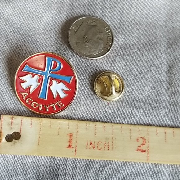 unknown | Jewelry | Enamel Religious Acolyte Lapel Pin | Poshmark